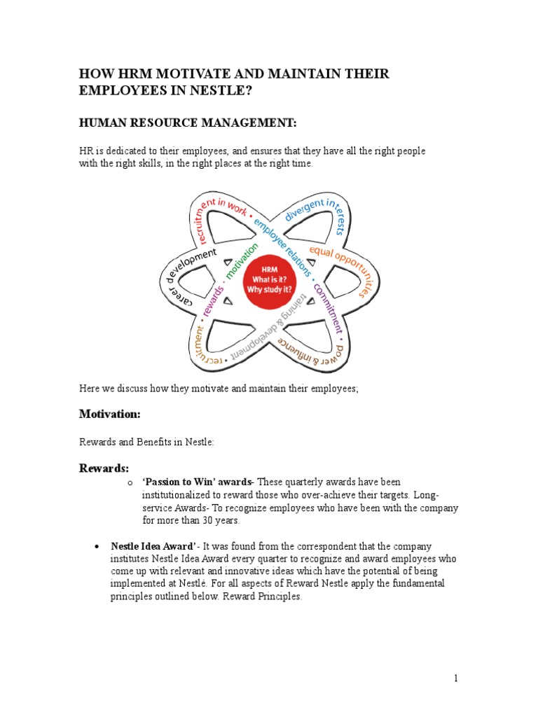 Nestlé's Employee Motivation Strategies | PDF | Employment ...
