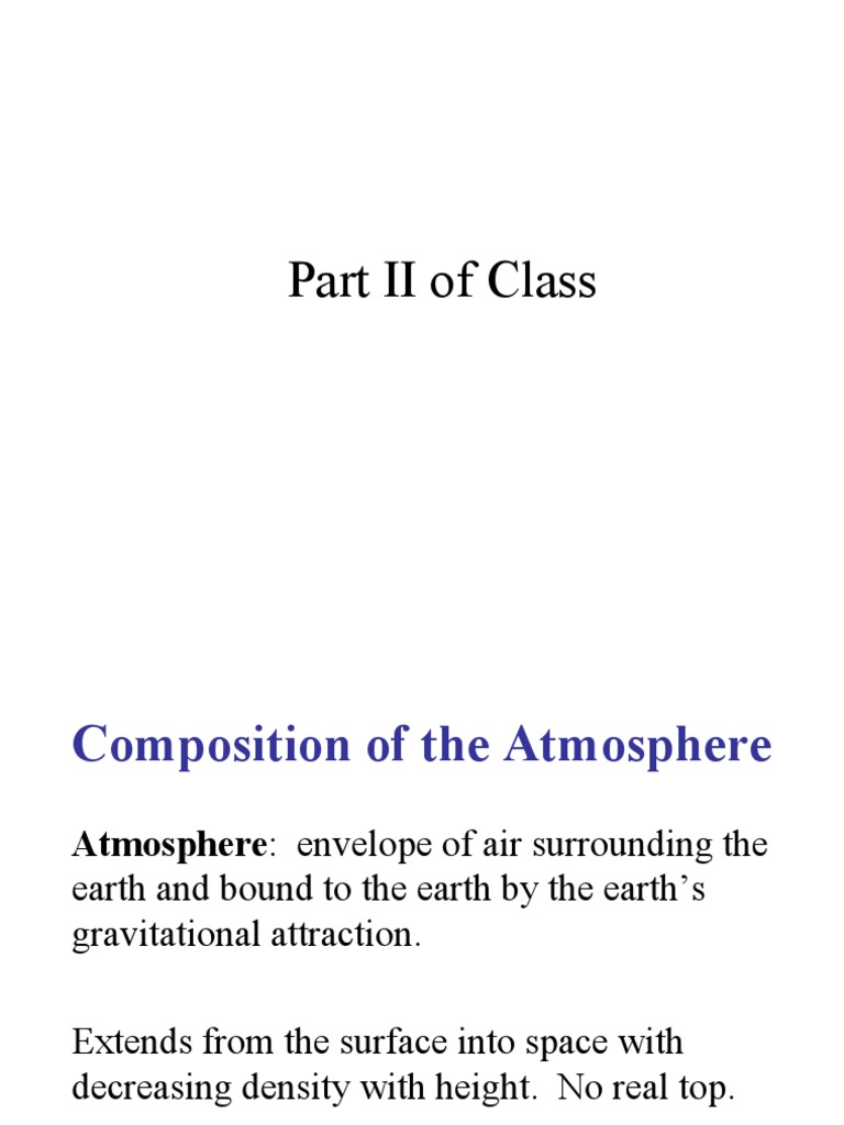 Composition and Origin of The Atmosphere | PDF | Stratosphere ...