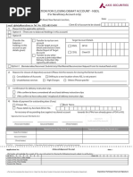 Demat Account Closure Form | PDF | Financial Services | Service Industries