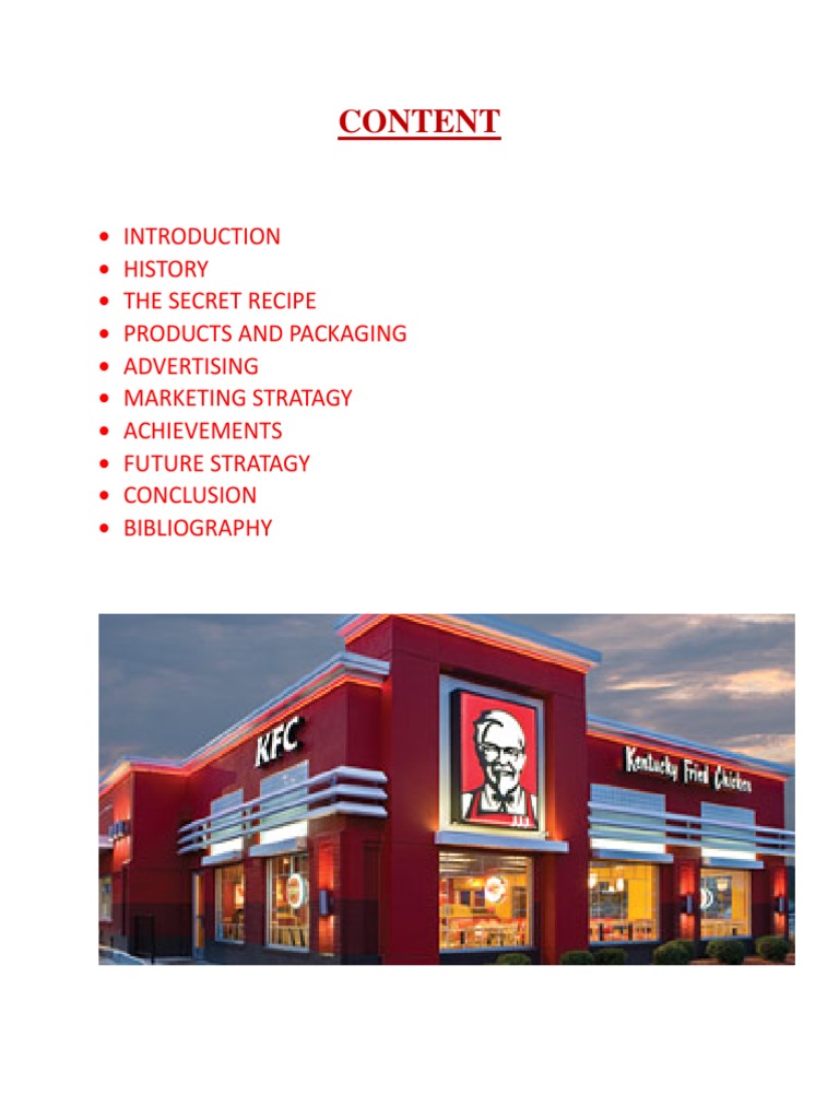 KFC Market Research | PDF | Hamburgers | Cooking