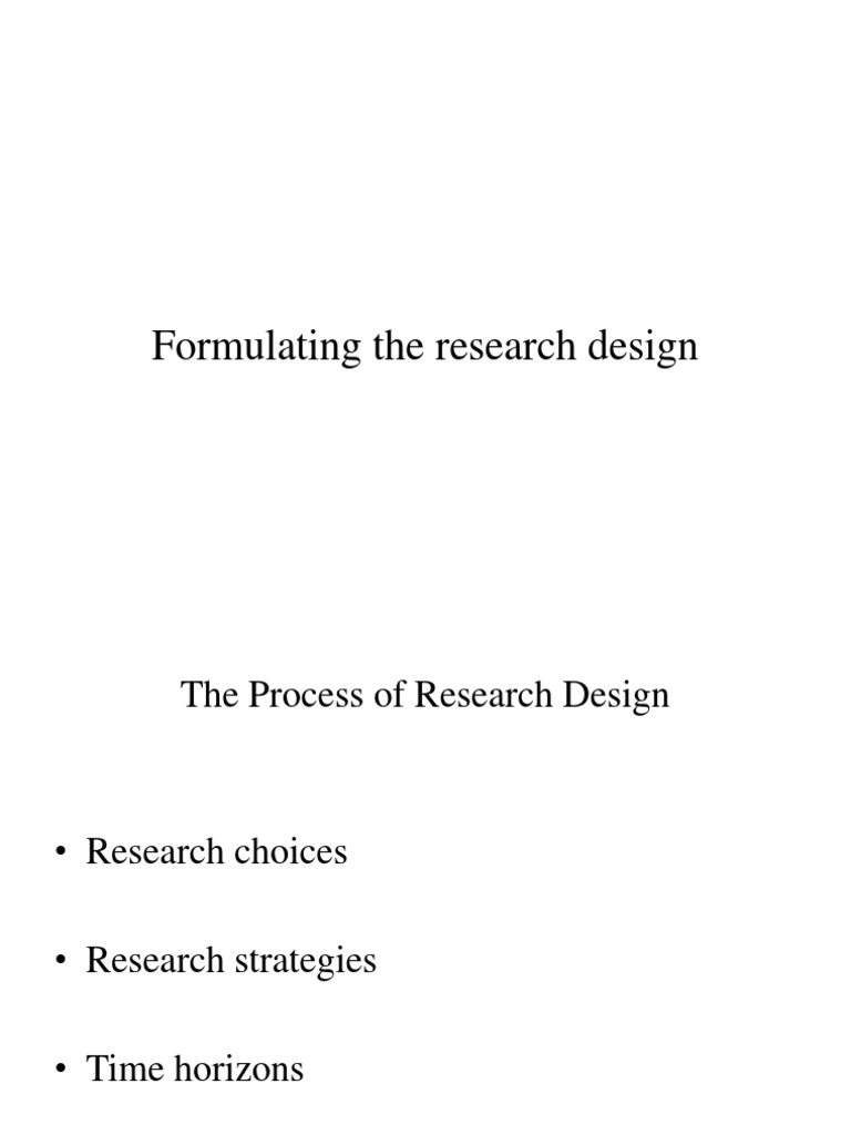 Chapter 3 Research Design | PDF | Research Design | Experiment