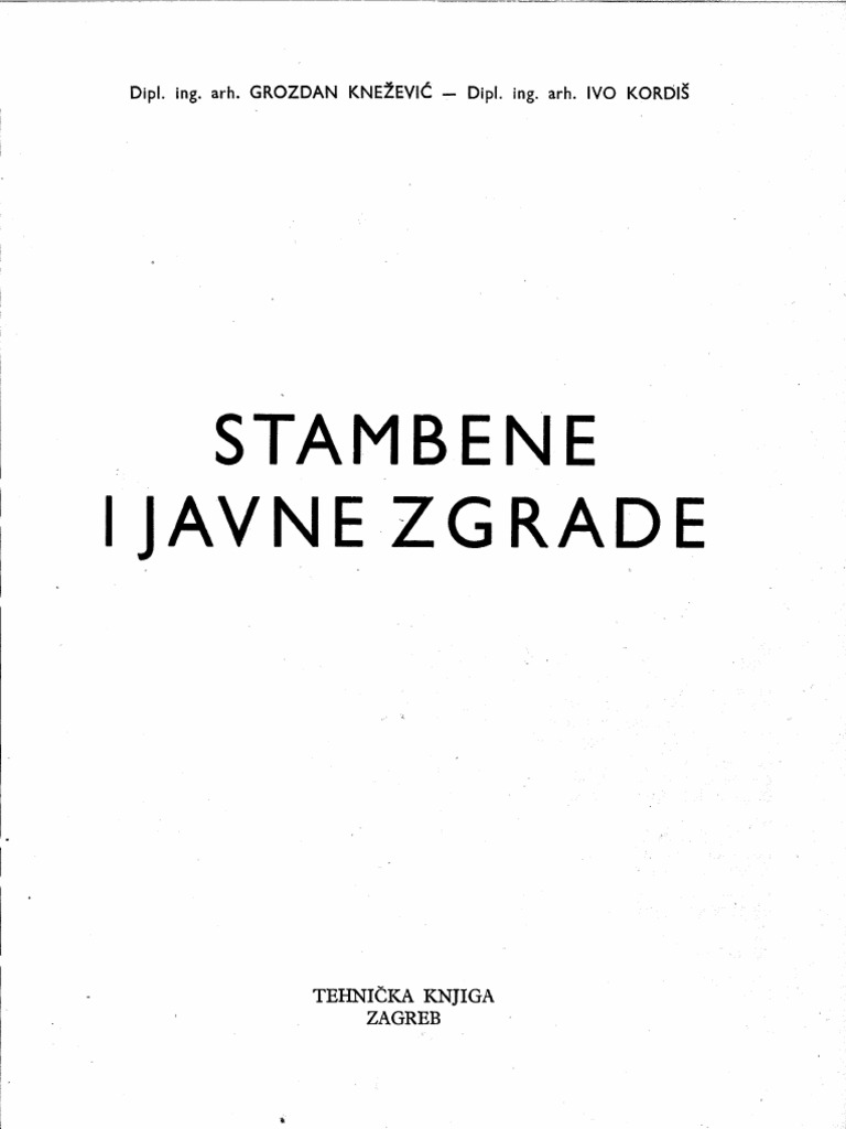 Stambene I Javne Zgrade PDF | PDF