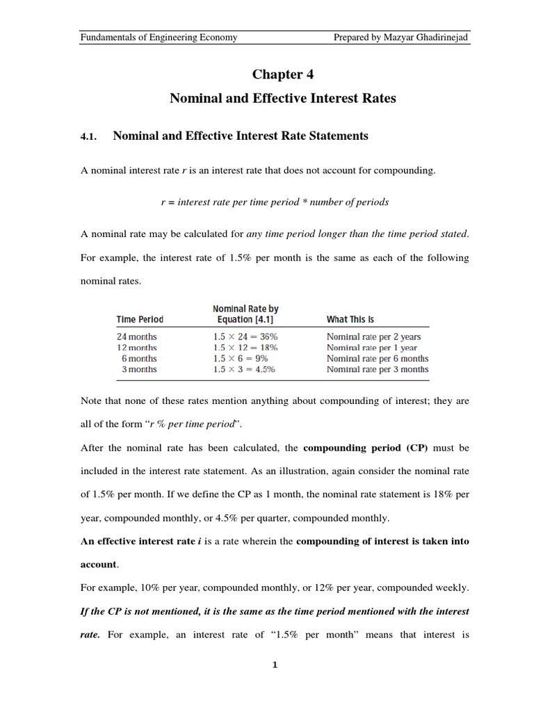Lecture 4 | PDF | Compound Interest | Interest