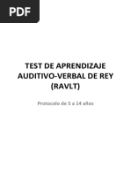 Test de Aprendizaje Auditivo Verbal de Rey | PDF | Memoria | Ciencia ...