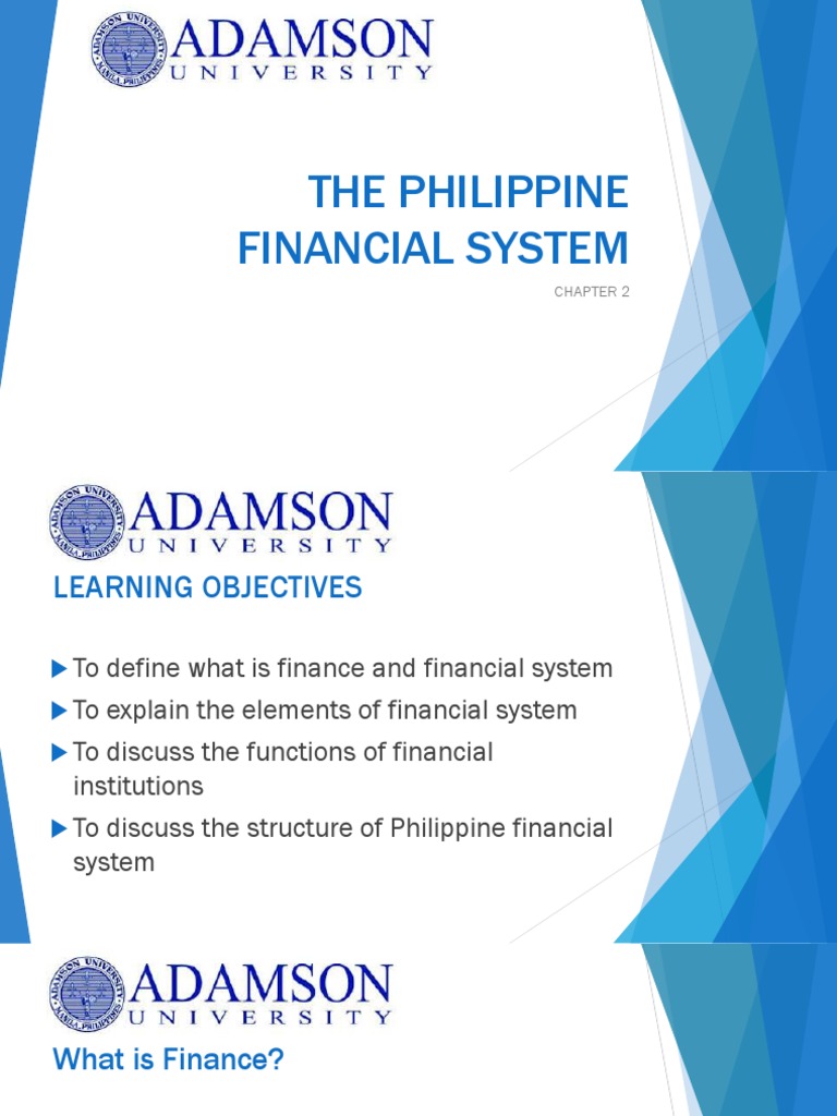 Structure of the Philippine Financial System | PDF | Savings And Loan ...