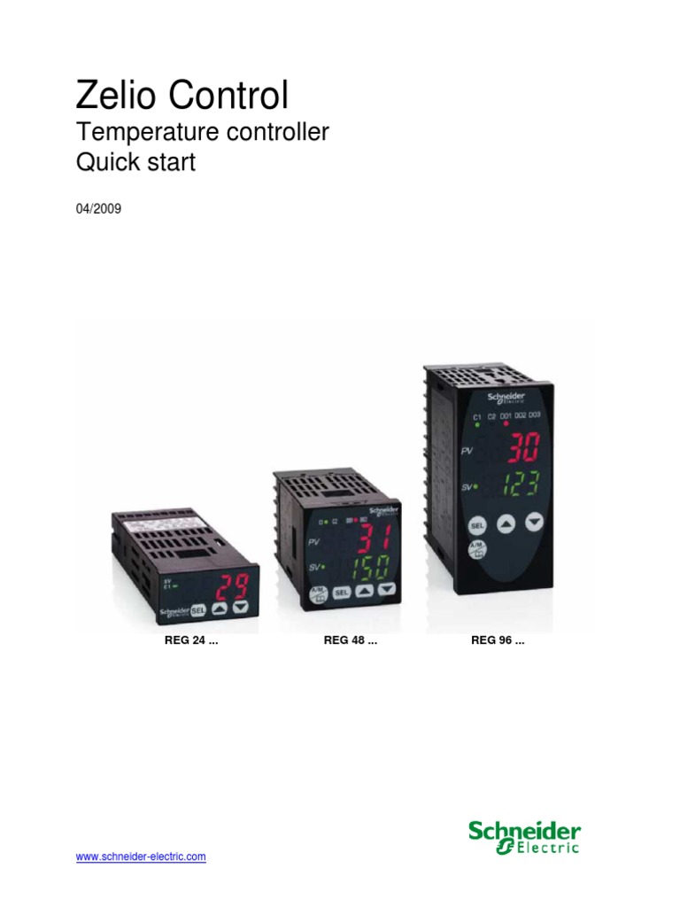 Controlador de Temperatura REG 48 - Schneider PDF | Download Free PDF ...