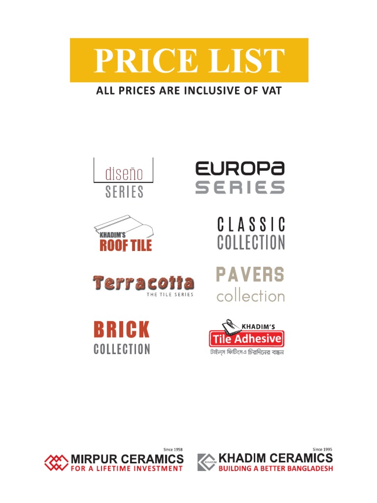 Price-List of Bricks in Bangladesh | PDF