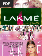 A Presentation On Lakme' | PDF | Cosmetics | Brand
