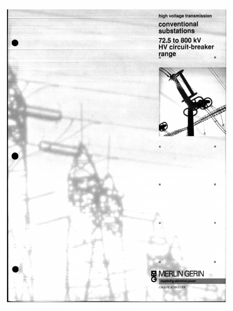 Merlin Gerin HV Circuit Breaker | PDF | Force | Electromagnetism