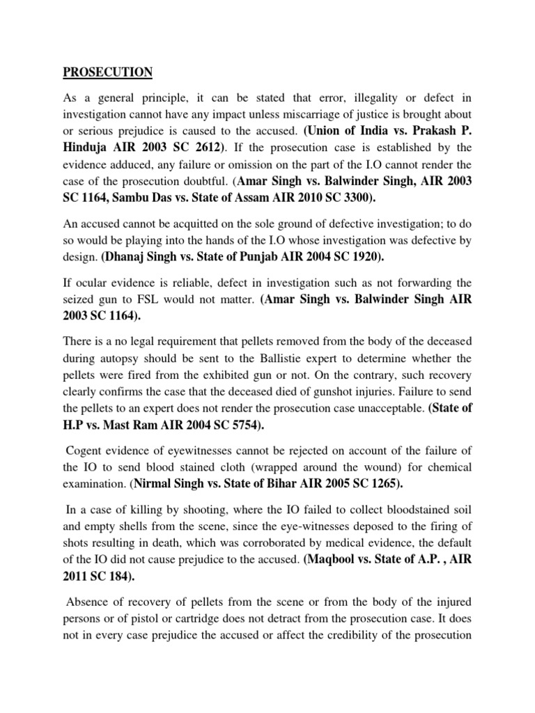 PROSECUTION | PDF | Murder | Witness