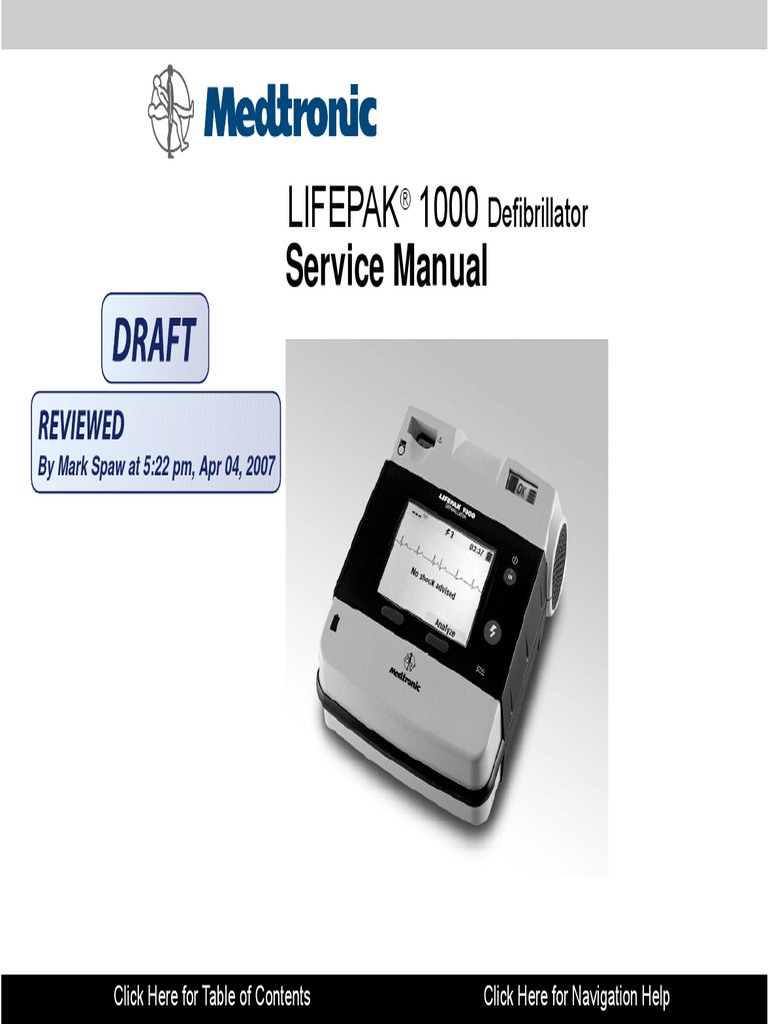 LIFEPAK 1000 Service Manual PDF | PDF | Electromagnetic Interference ...