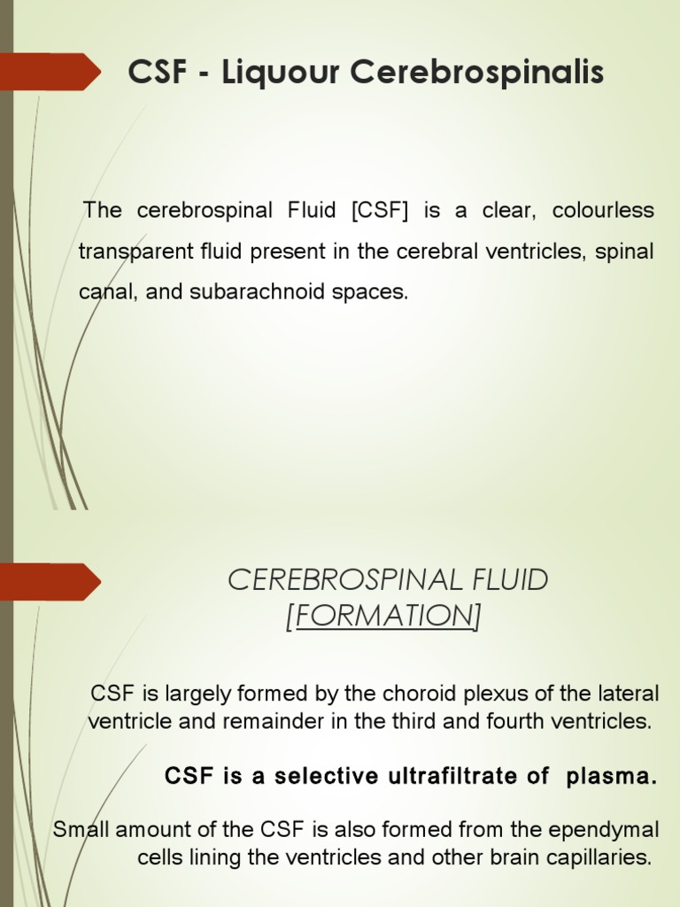 CSF PDF | PDF | Cerebrospinal Fluid | Central Nervous System