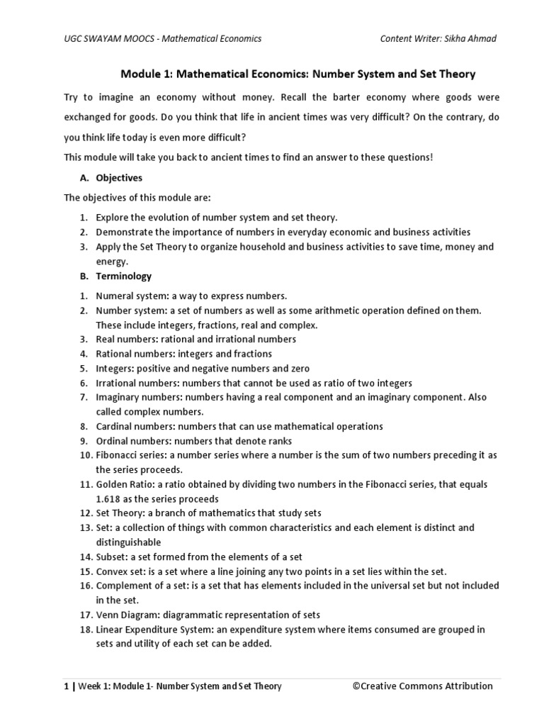 Number System and Set Theory | PDF | Numbers | Rational Number