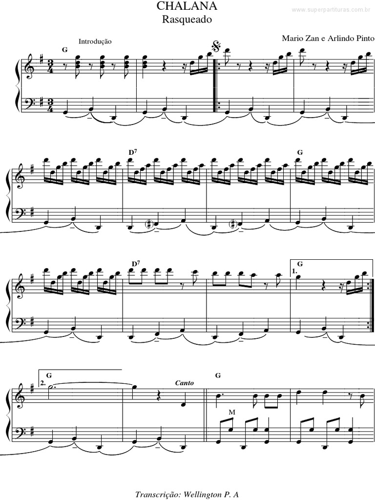 (Superpartituras Com BR) - Chalana PDF | PDF | Formes musicales