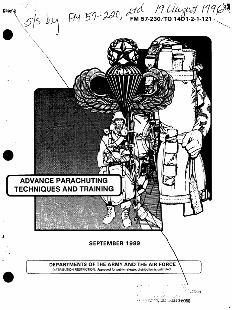 Fm 57 23 1989 Advanced Parachuting Techniques And Training Pdf