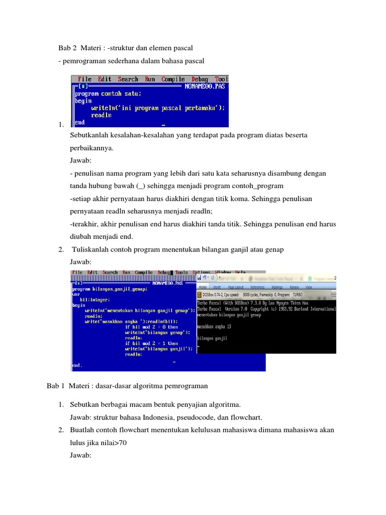 Soal-Soal Dasar Algoritma Dan Pemrograman | PDF | Karier & Perkembangan | Komputer