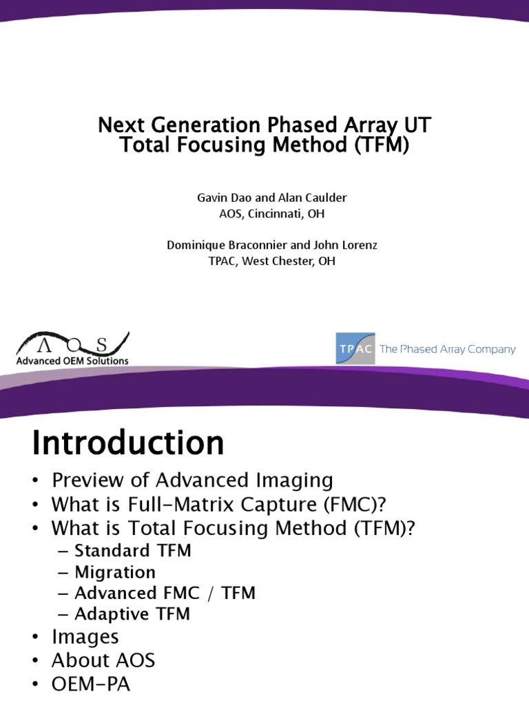 8c 3 Dao Caulder AOS TPAC Next Generation Phased Array UT Total ...
