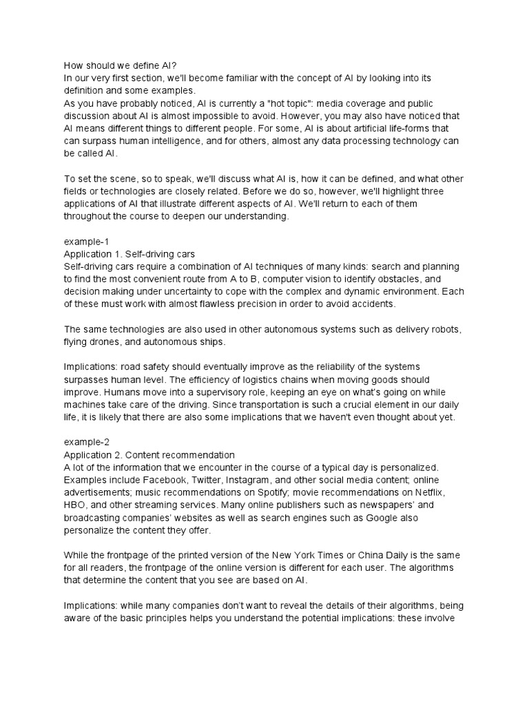 AI Chapter 1 | PDF | Artificial Intelligence | Intelligence (AI ...