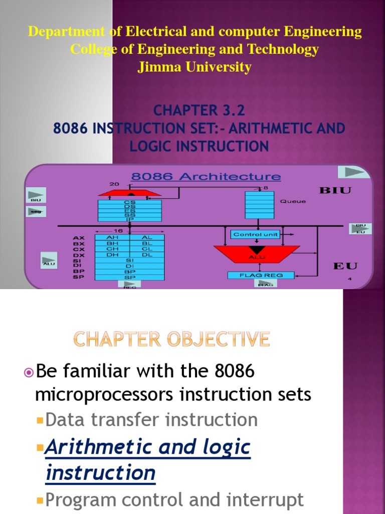 Chapter 3.2 Arthemetic and Logic Instruction Instruction Set | PDF | Binary Coded Decimal ...