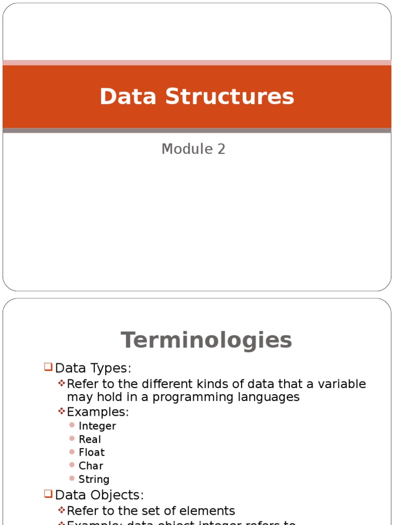 Module 2 Data Structures Pdf Queue Abstract Data Type Data Type