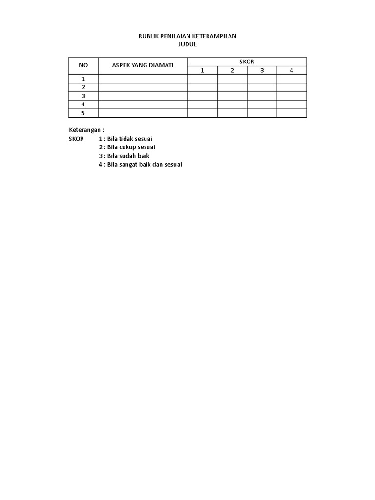 Tabel Evaluasi | PDF
