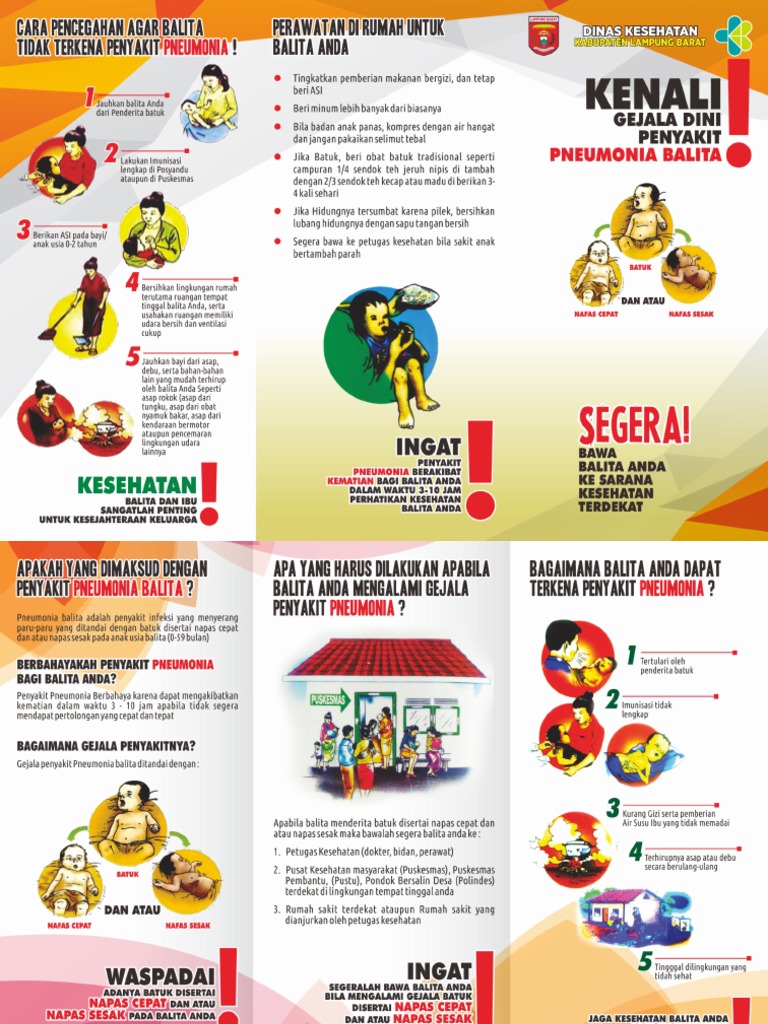 Leaflet Pneumonia Balita Ok PDF | PDF