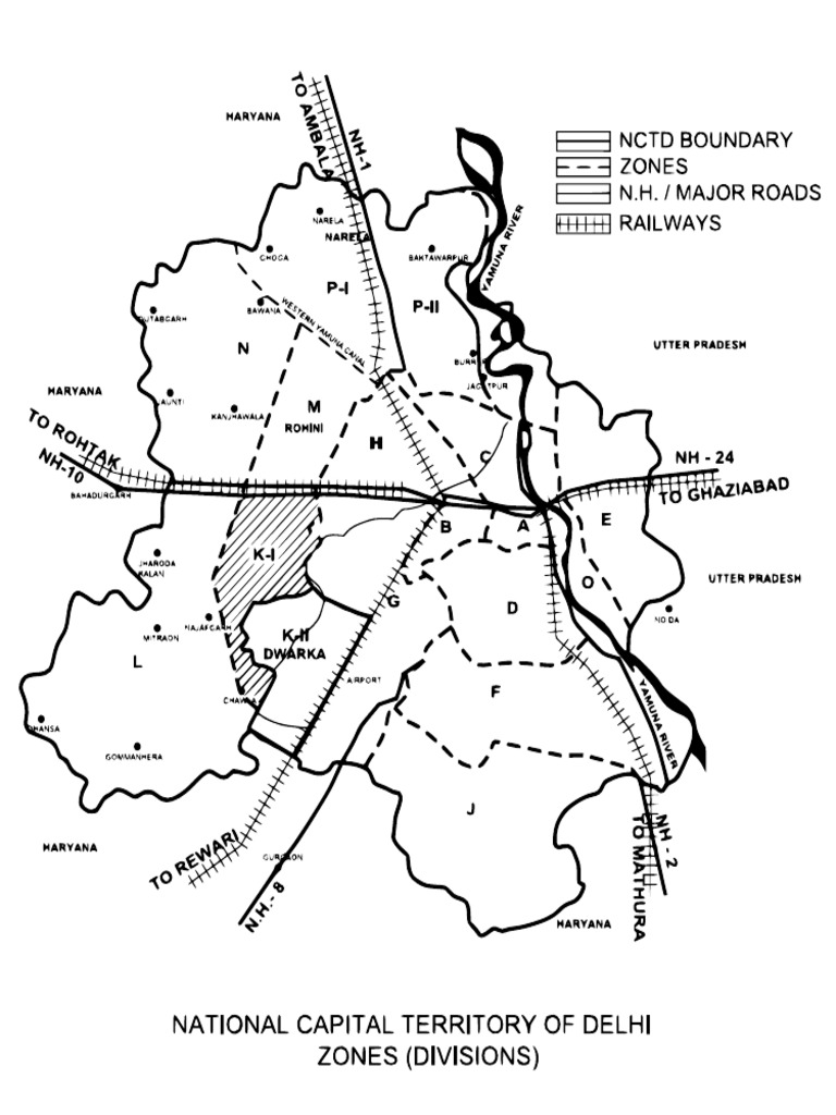 Delhi Zones | PDF