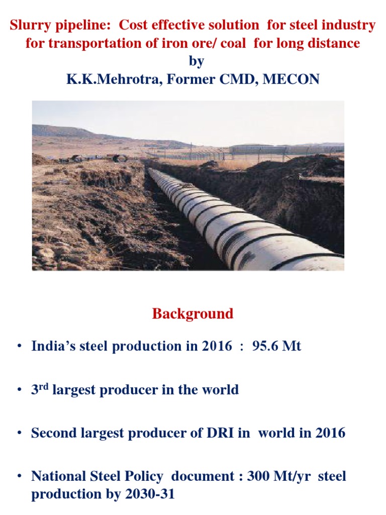 Slurry Pipeline Solutions for Iron Ore | PDF | Iron Ore | Pipeline ...