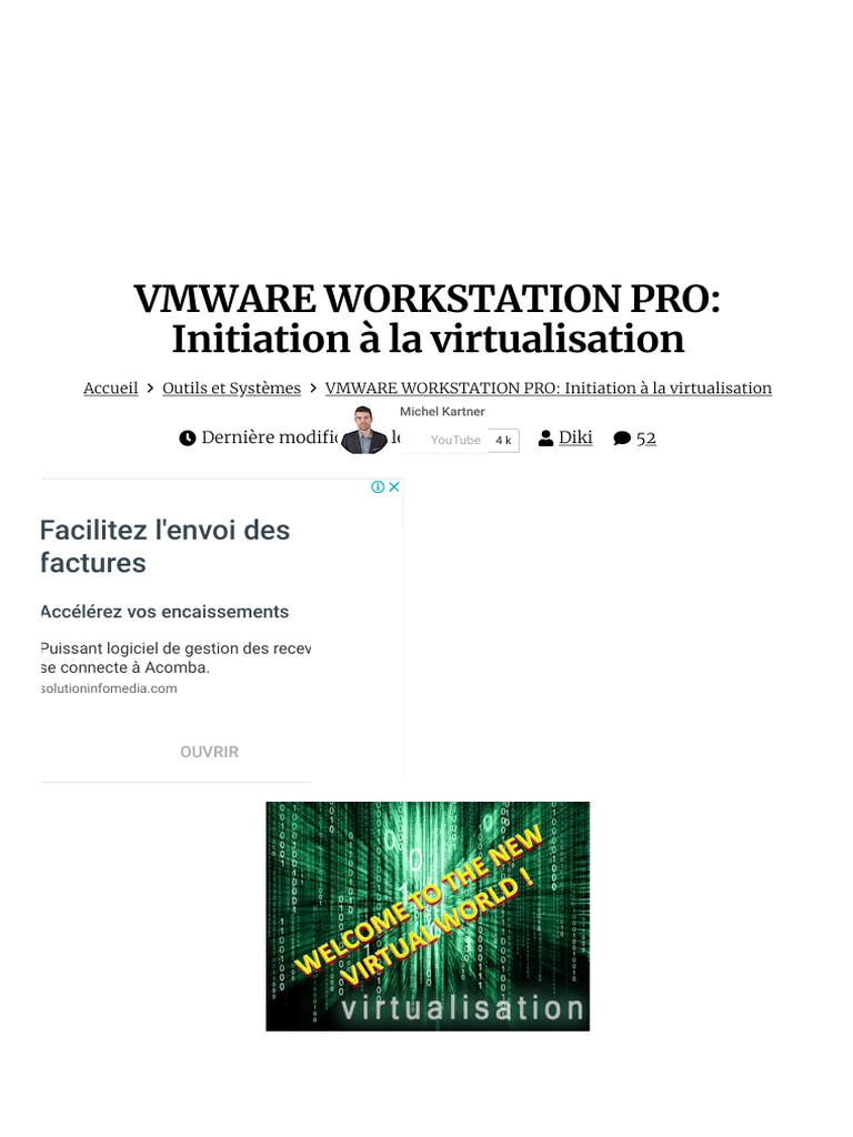 VMWARE WORKSTATION PRO - Initiation À La Virtualisation | PDF | VMware | Machine virtuelle