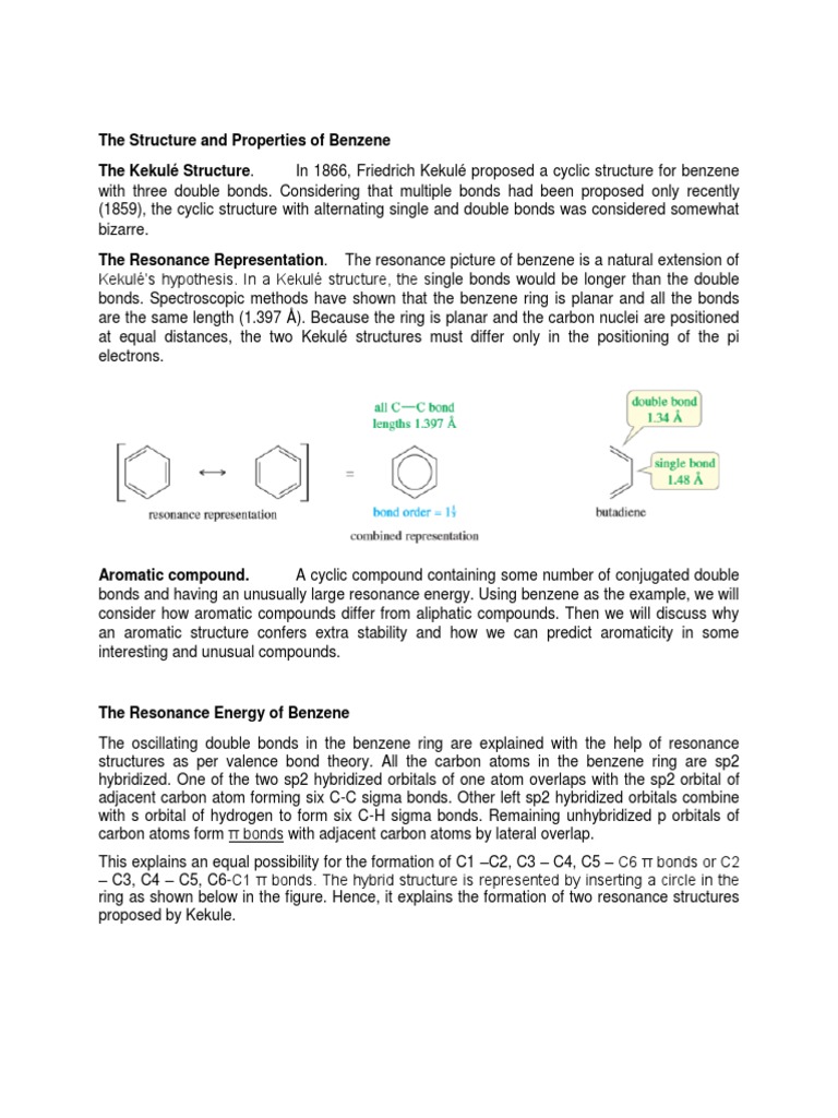 Benzene Aromatic Compounds | PDF | Aromaticity | Covalent Bond