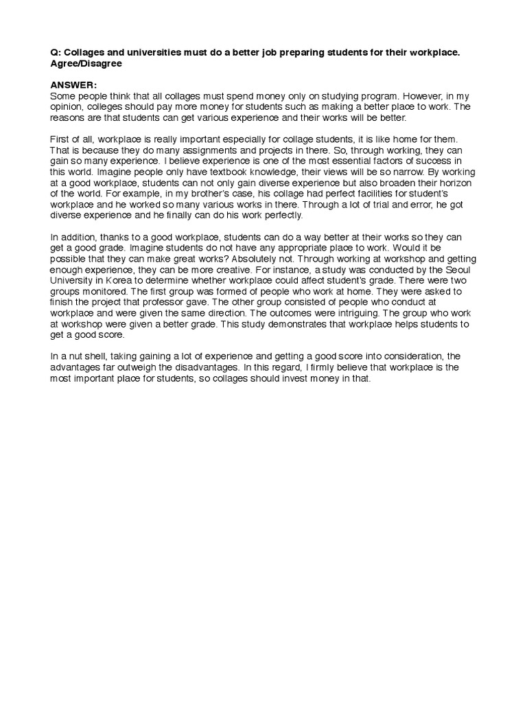 TOEIC SAMPLE Essay 1 | PDF | Career & Growth | Business