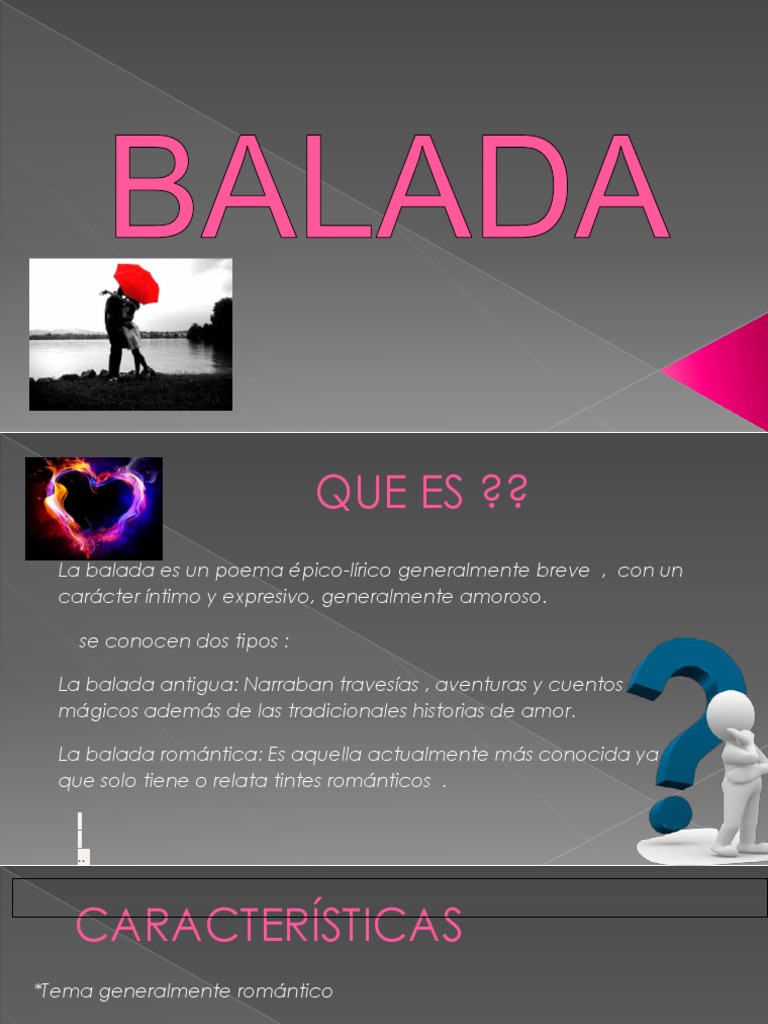 Balada | PDF | Poesía | Clásicos