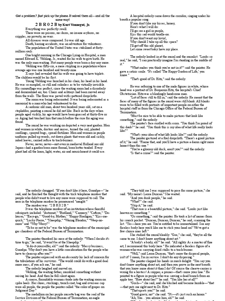 2BR02B Vonnegut | PDF