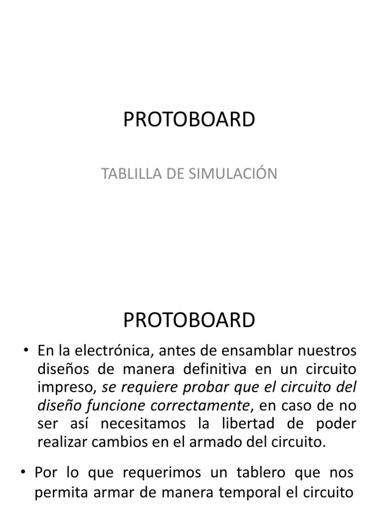 Protoboard Pdf