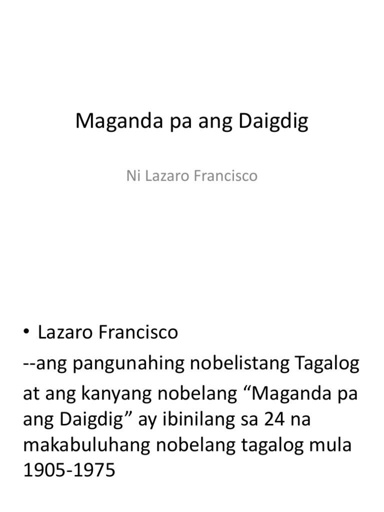 Maganda Pa Ang Daigdig | PDF