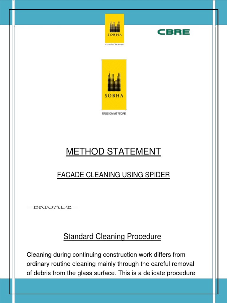 Method Statement Cleaning Glass | Download Free PDF | Rope | Abrasive