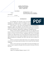 Sample Information - Estafa | PDF