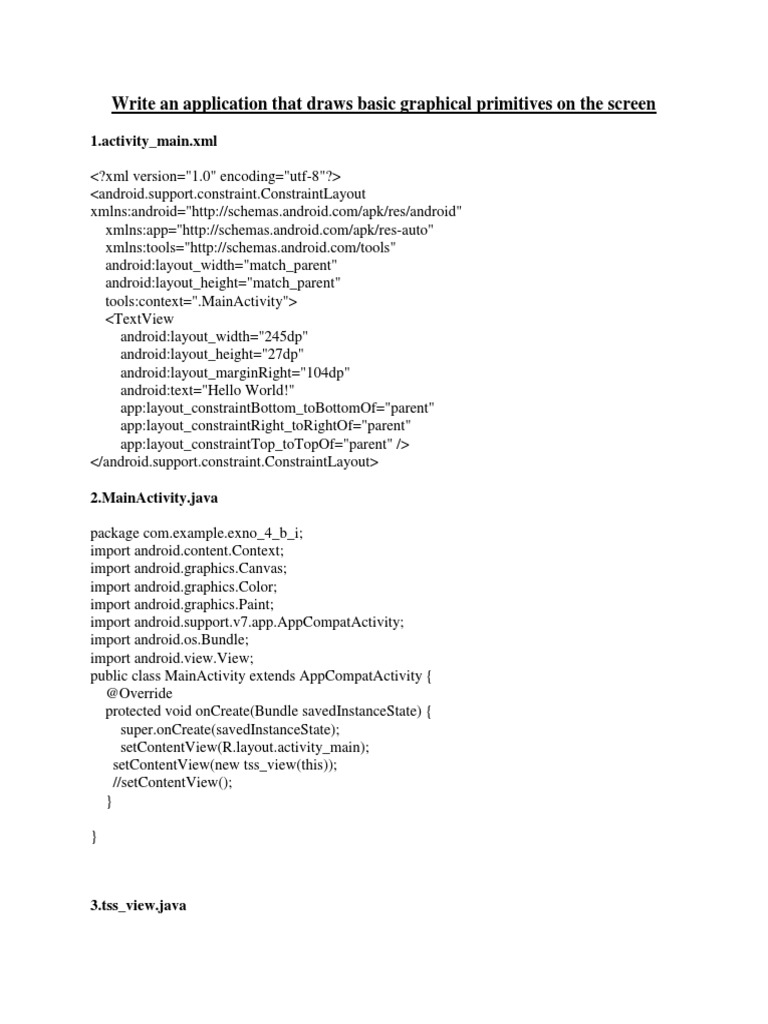 5038-Write An Application That Draws Basic Graphical Primitives On The Screen | PDF