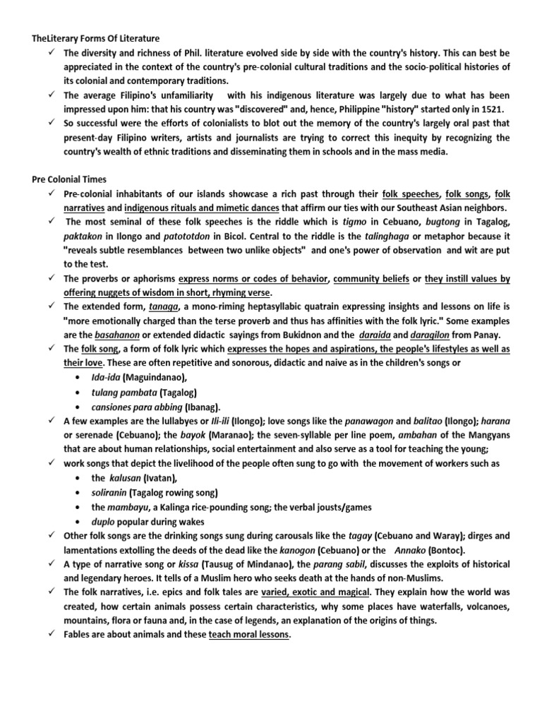 Pre Colonial Period Lecture | PDF | Philippines | Poetry