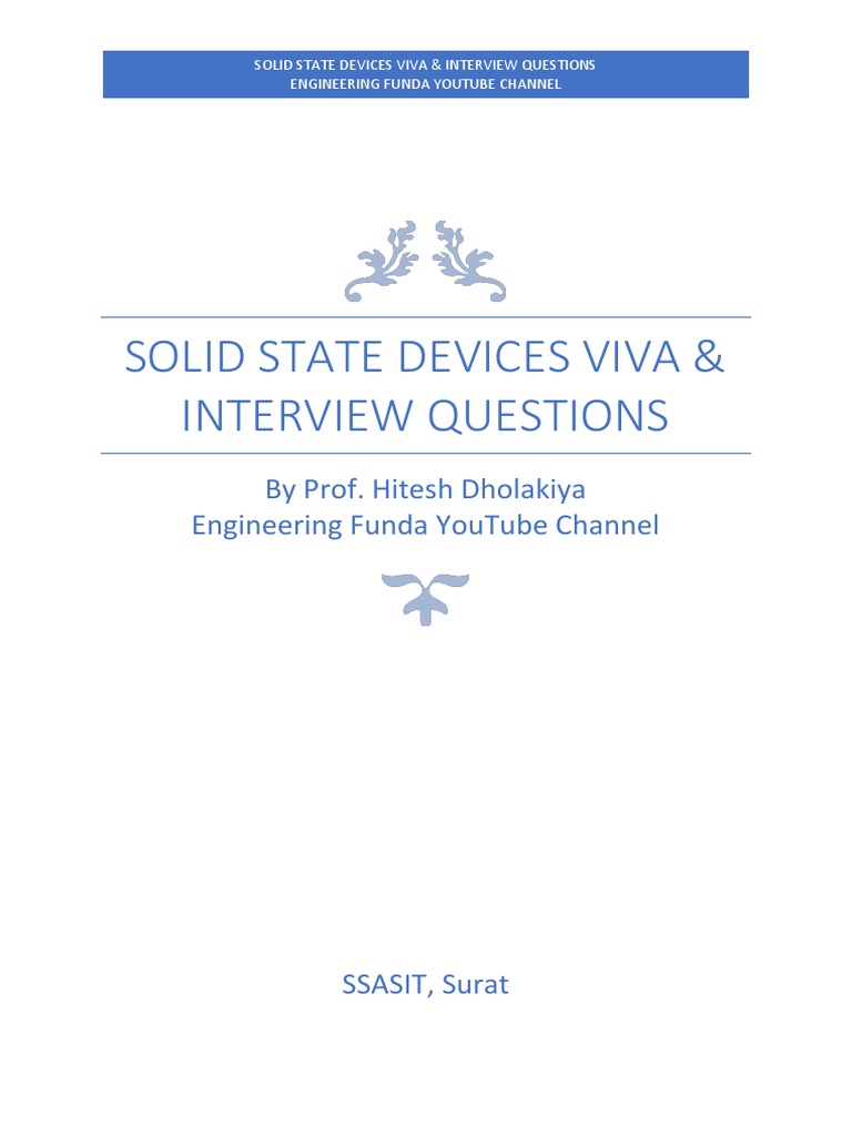 Solid State Devices | PDF | Superconductivity | Semiconductors