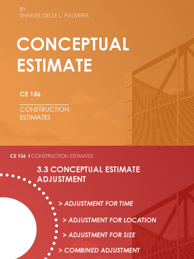 Conceptual Estimate | PDF | Teaching Mathematics | Business
