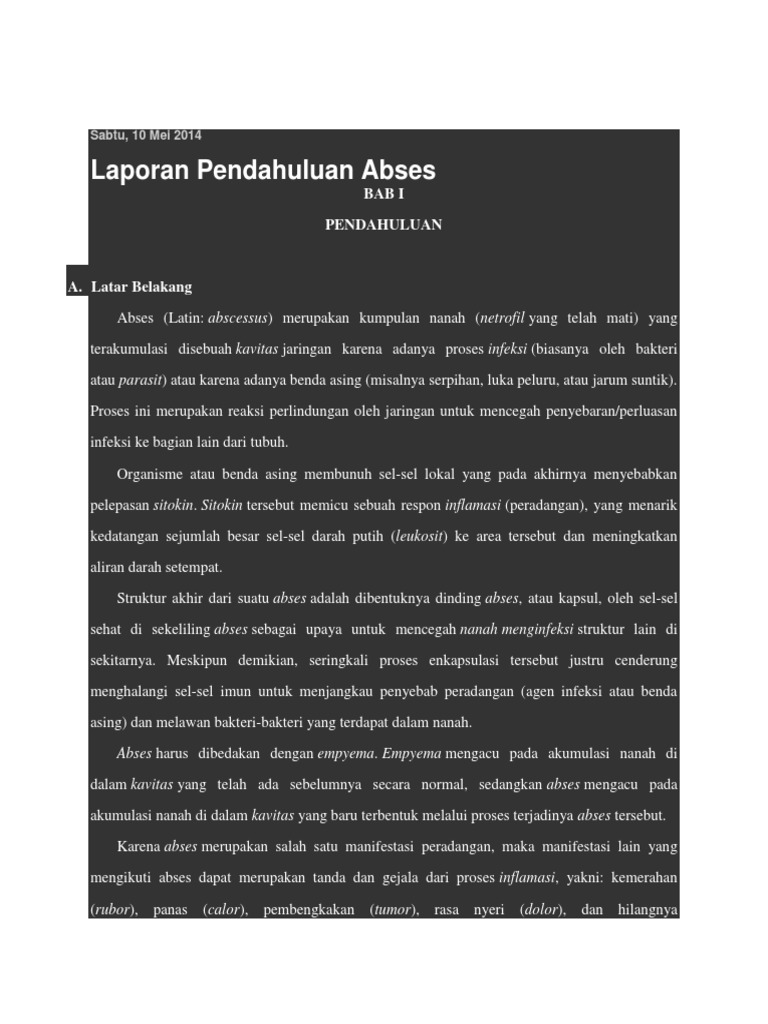 Penanganan Abses Femur Dextra | PDF | Sains & Matematika
