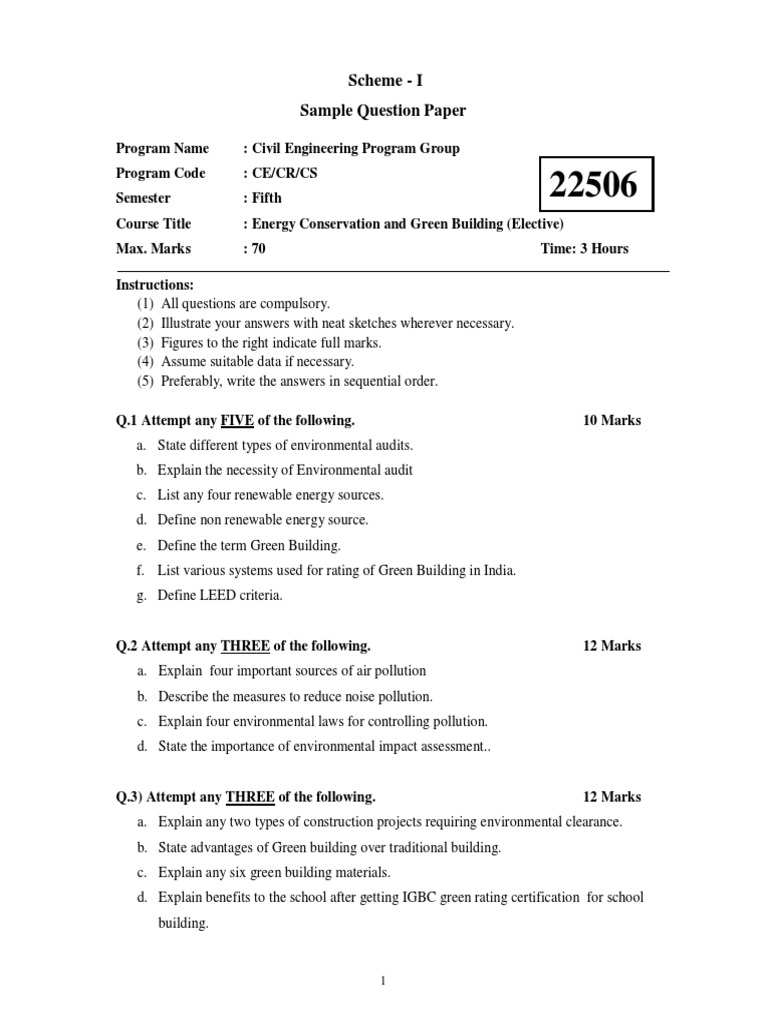 Energy Conservation and Green Building (Elective) | PDF | Green ... Energy Conservation and Green Building (Elective) | PDF | Green ...