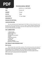 Psychological Report Format | PDF | Psychological Evaluation ...