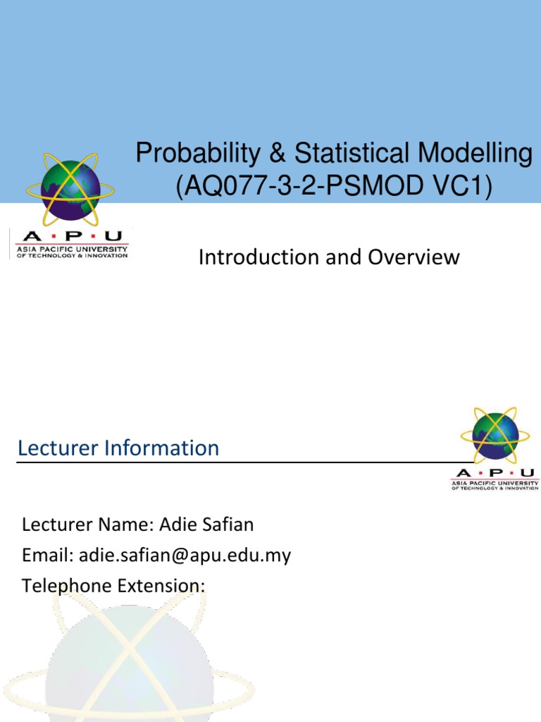 PSMOD - Introduction Overview | PDF | Statistics | Regression Analysis