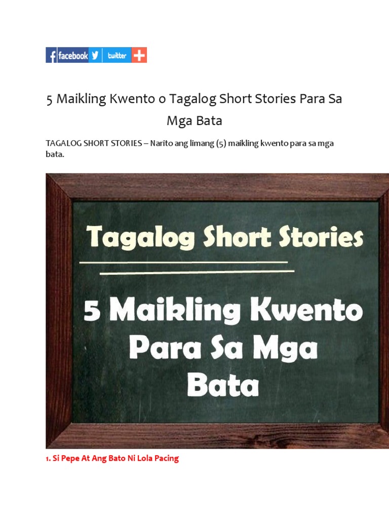 Maikling Kwento | PDF