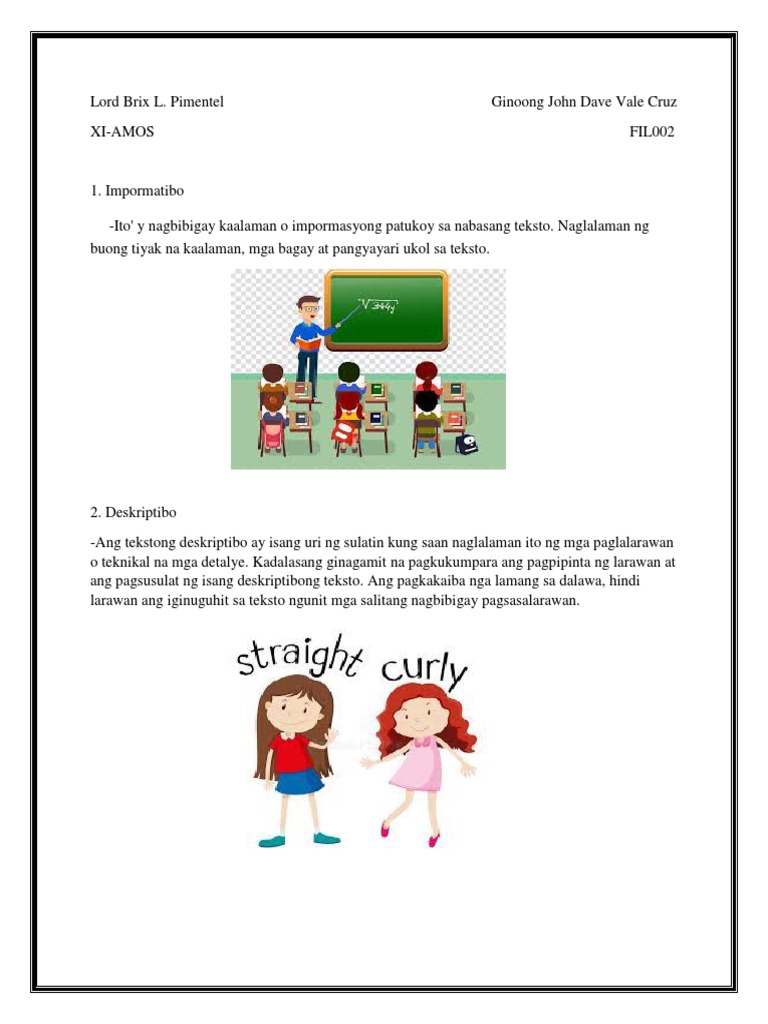 fILIPINO ASSIGNMENT | PDF