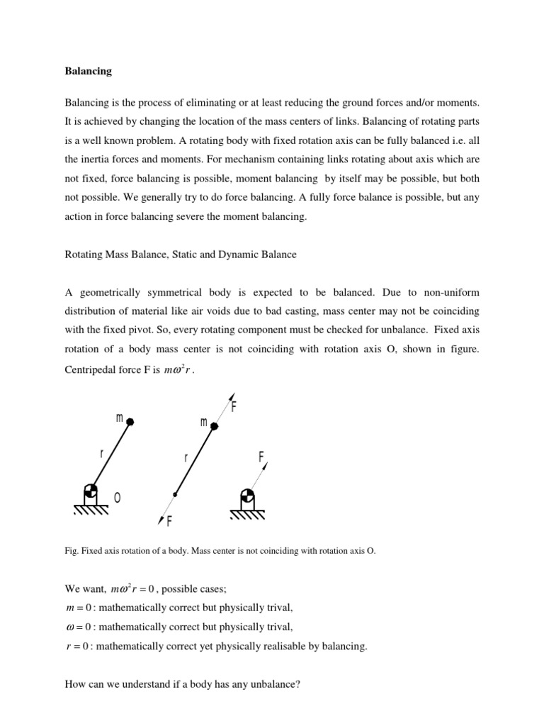 Balancing | PDF