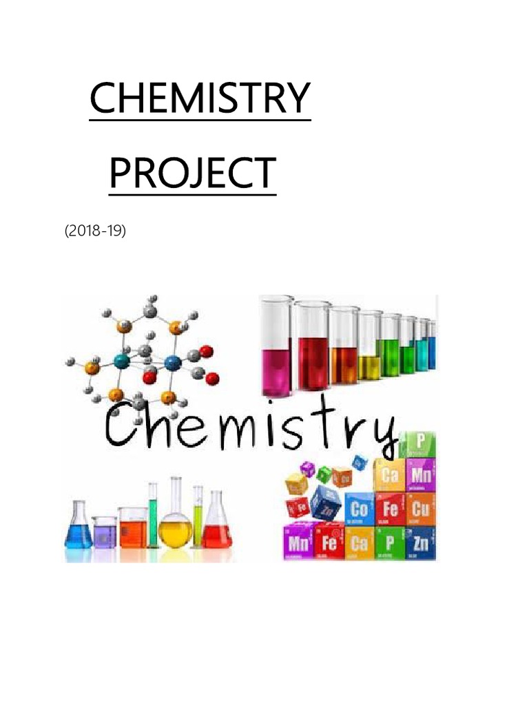 CHEMISTRY PROJECT Correction | PDF