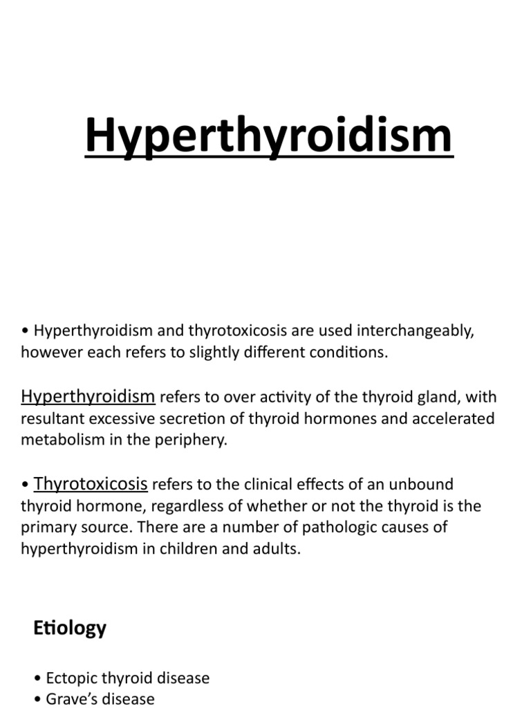 Hyperthyroidism | PDF | Hyperthyroidism | Thyroid
